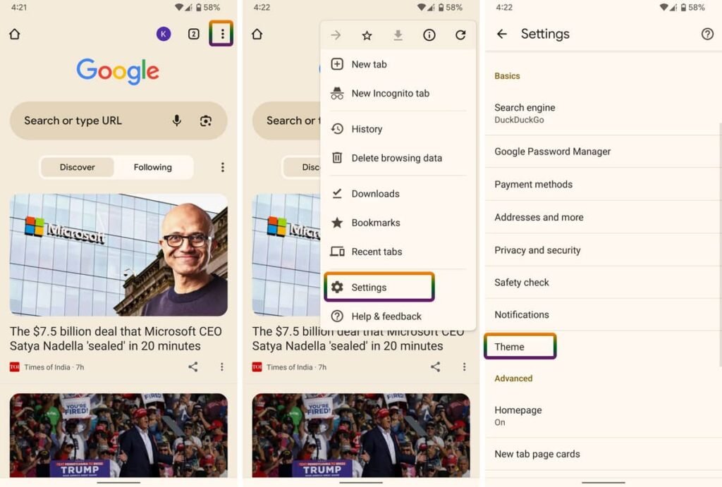 How to Enable Dark Mode in Google Discover Feed | InsideTechno